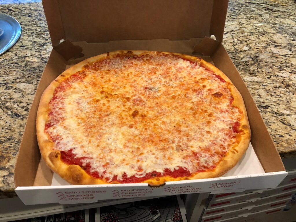 Large cheese pizza